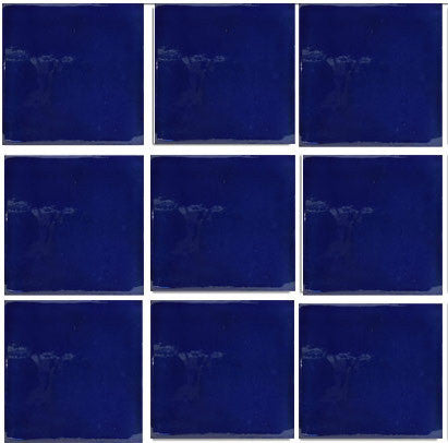 Traditional Mexican Tile - Azul Brillante – Mexican Tile Designs