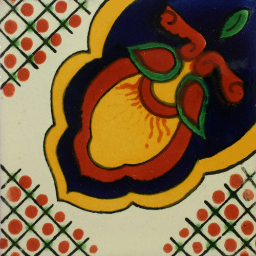 Traditional Mexican Border Tile - Amanecer, Corner – Mexican Tile Designs