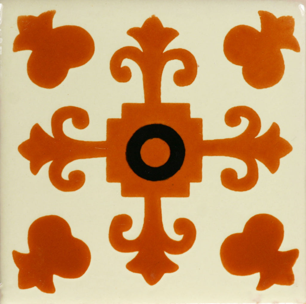 Especial Decorative Tile - Valencia Terra Cota – Mexican Tile Designs