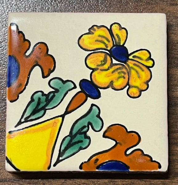 ESPECIAL MEXICAN TILE - PRIMAVERA II CORNER 2x2 – Mexican Tile Designs
