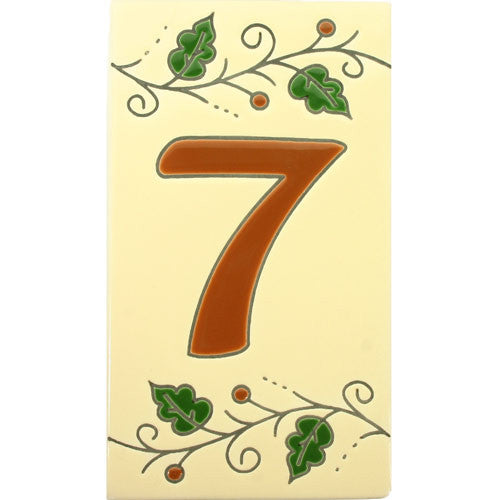 Vid Verde Mexican Tile Numbers – Mexican Tile Designs