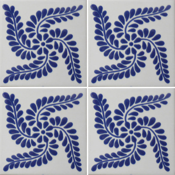 Especial Decorative Tile - Espiga Azul – Mexican Tile Designs